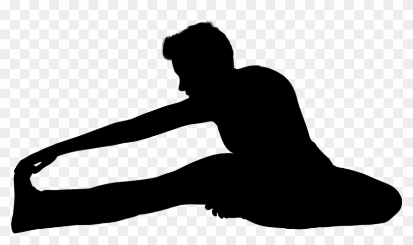 Hamstring Stretches For Improved - Silhueta Ginastica Png Clipart ...