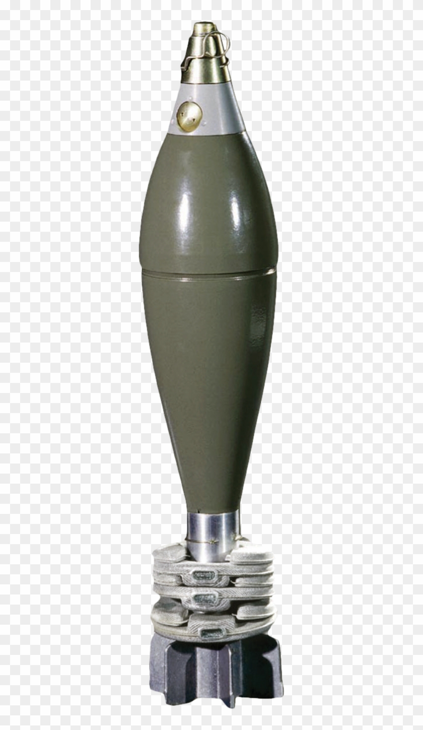 81 Mm He Mortar Bomb M71 - Ammunition Clipart (#3790308) - PikPng