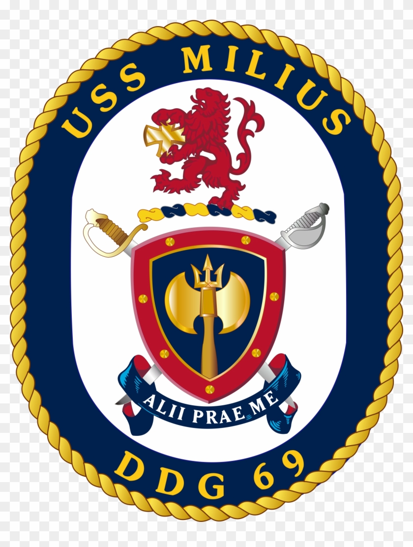 Download Uss Milius Ddg-69 Crest - Uss Sioux City Crest Clipart Png ...