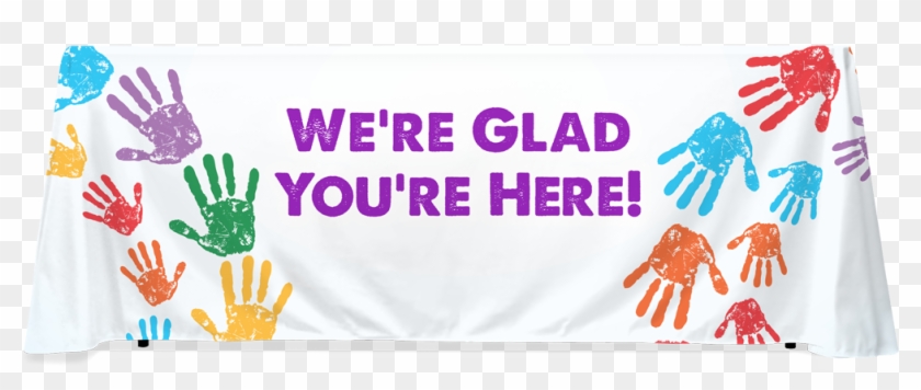 Hands Glad Youre Here - Banner Clipart (#3800244) - PikPng