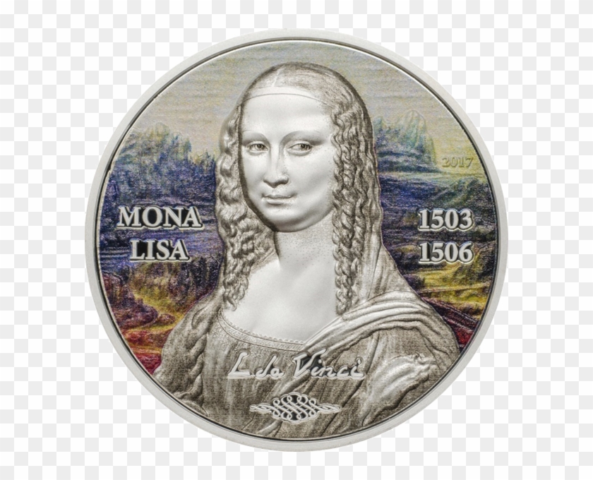 Mona Lisa ~ Silver Coin With Ultra High Relief And - Mona Lisa Clipart ...