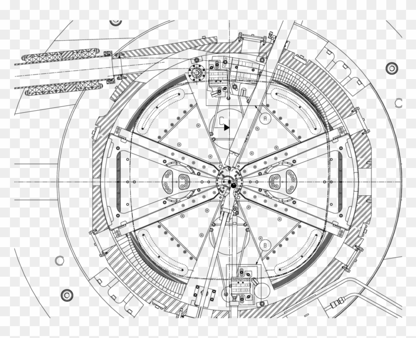 Median Plane Drawing Of The Self-extracting Cyclotron - Plane Technical ...