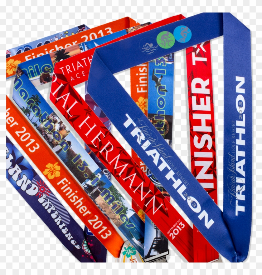 Custom Silk Ribbon - Printed Medal Ribbons Clipart (#3829707) - PikPng