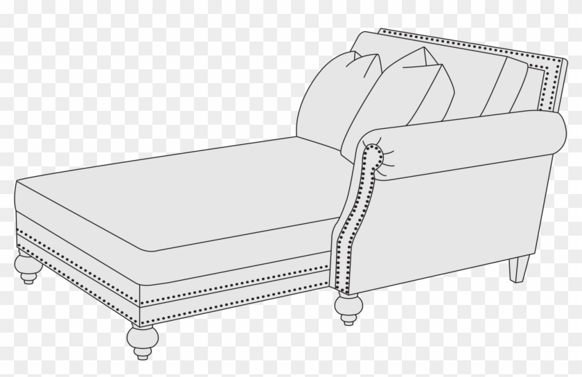 Right Arm Chaise - Chair Clipart (#3831238) - PikPng