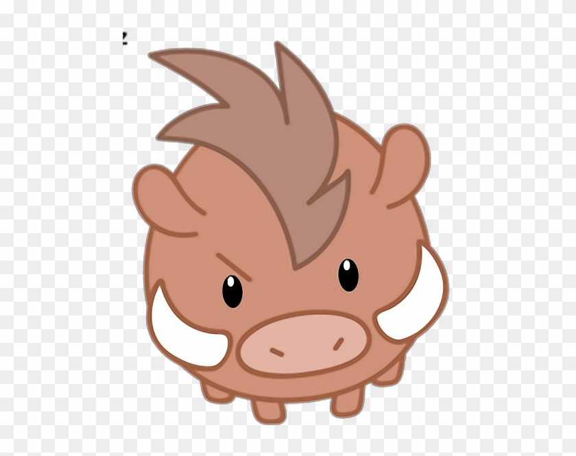 Download Pumba Sticker - Wild Boar Chibi Clipart Png Download - PikPng