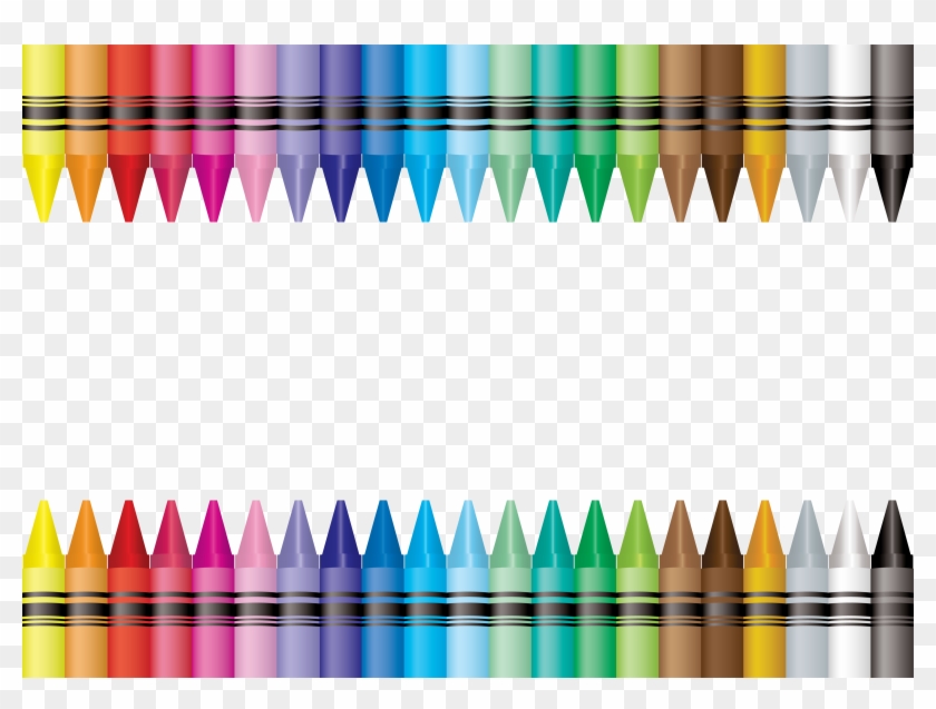 Crayons Transparent Border - Crayon Border Clip Art - Png Download ...