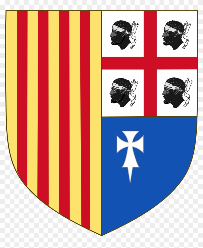 Download Historic Arms Of Aragon Shield - Coat Of Arms Of The Crown Of ...