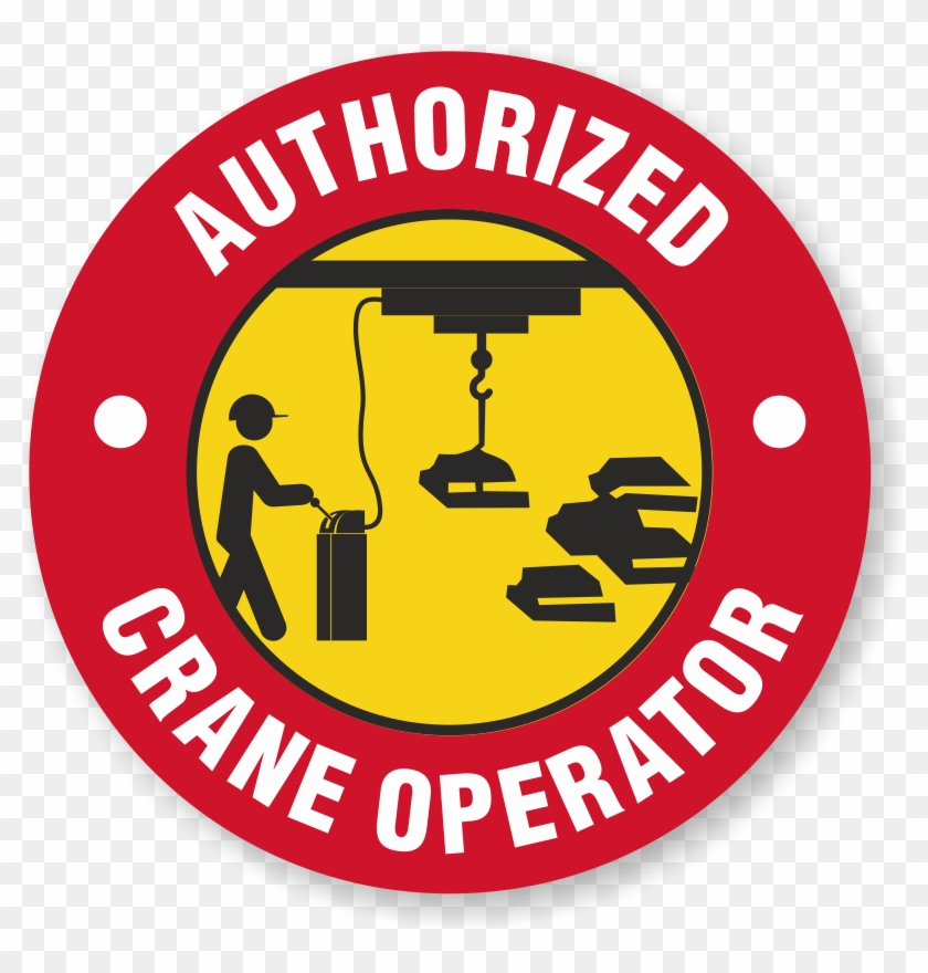 Authorized Crane Operator Hard Hat Decals - First Aid Clipart (#3893853 ...