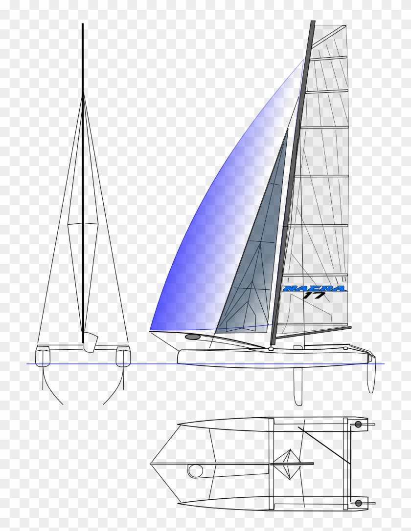 Rio Olympic Games - Nacra 17 Plan Clipart (#3895213) - PikPng