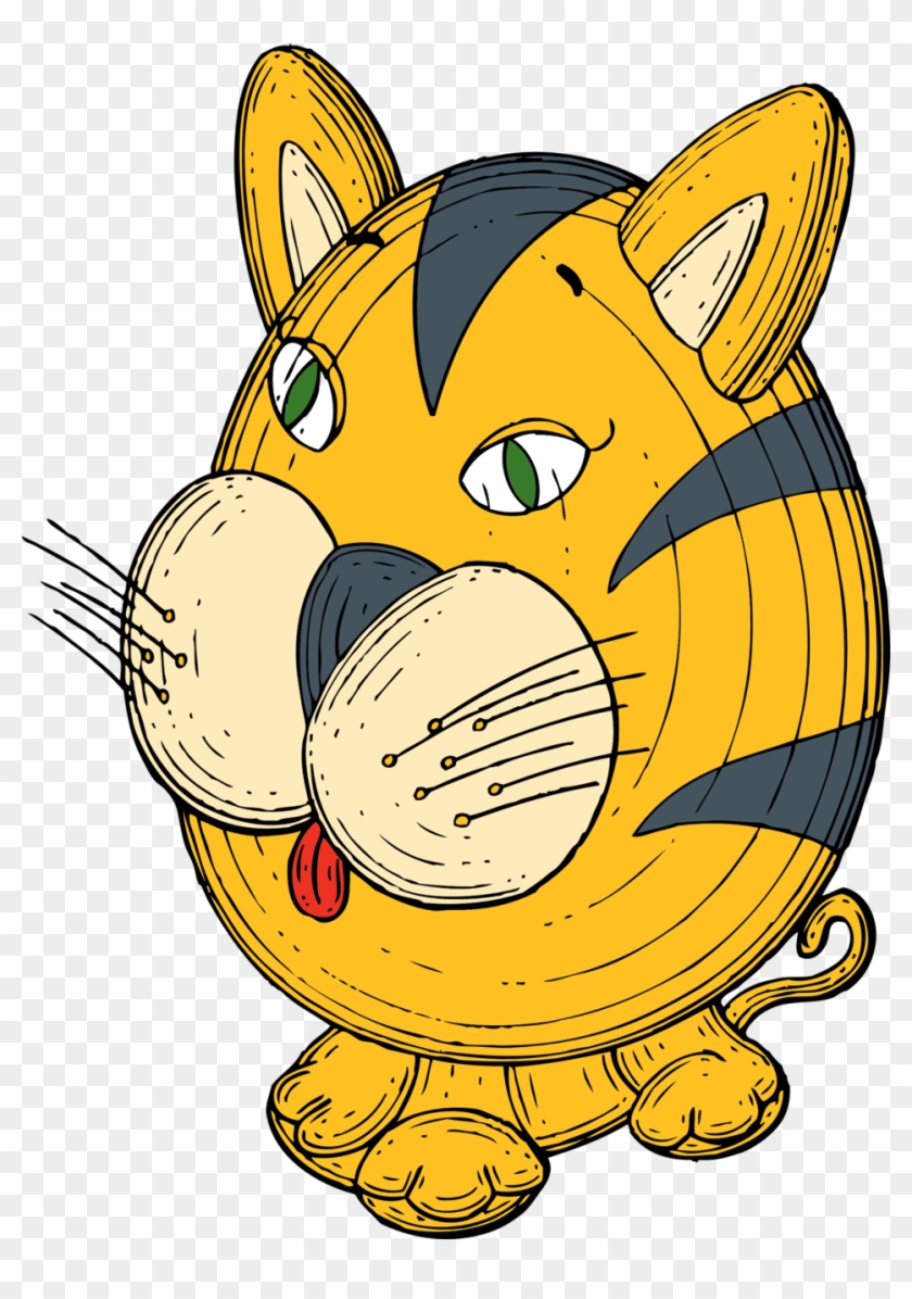 Illustration Of A Cartoon Tiger - Cat Clipart (#3925694) - PikPng