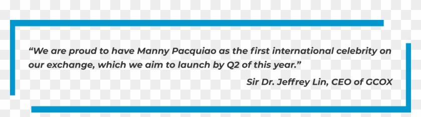 Pacquiao's Presence On Gcox's Social Interaction Platforms ...