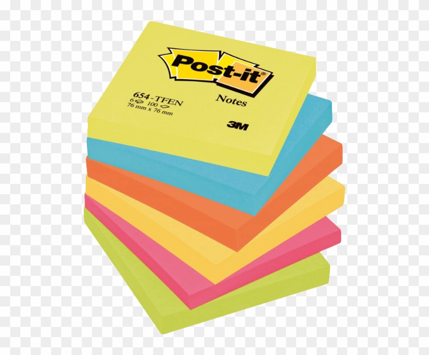 Download 3m Post-it Notes “654” 76mm X 76mm 12's - Sticky Note Clipart ...