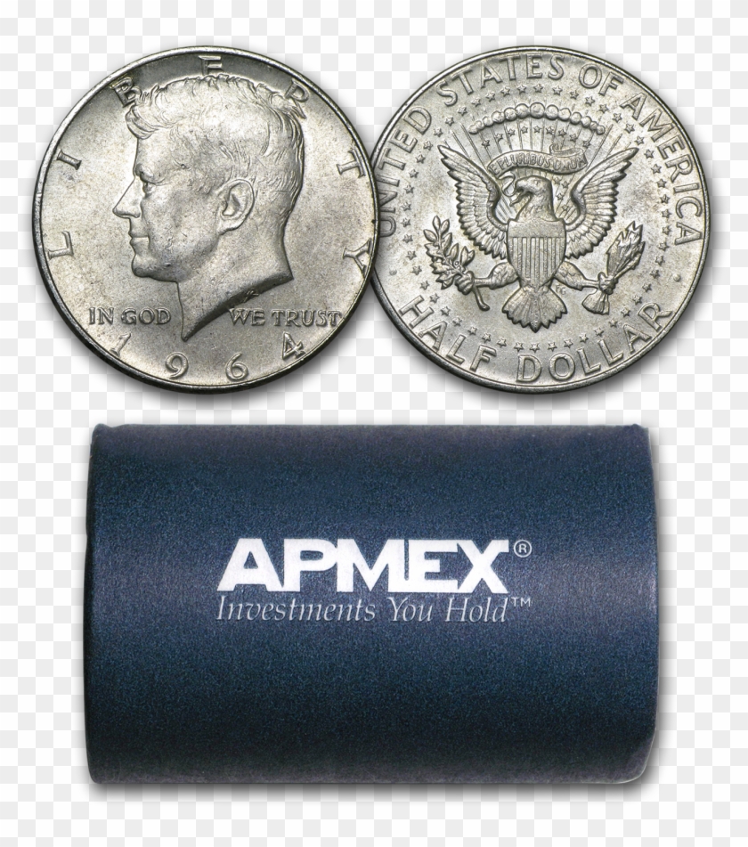 90% Silver Kennedy Half Dollar Coin Rolls - Apmex Clipart (#3976413 ...