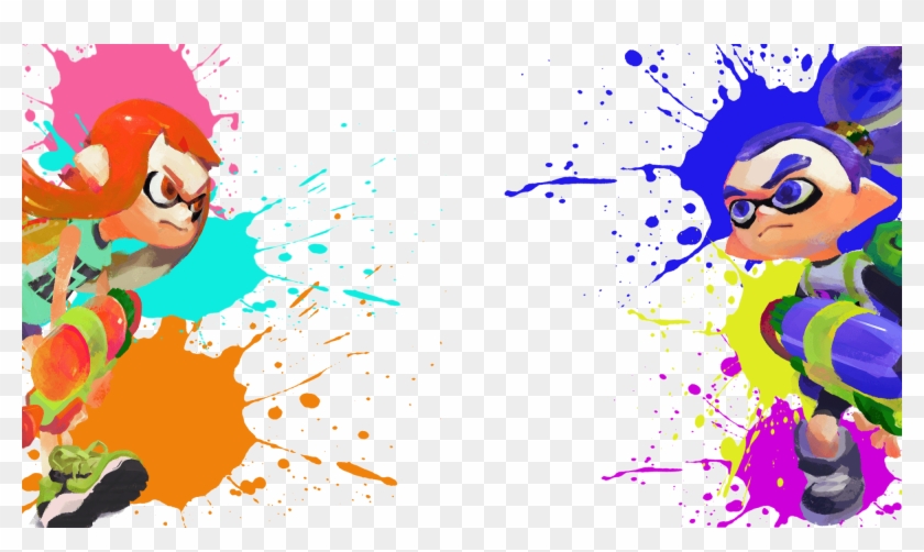 2000 X 1100 4 - Splatoon Background Clipart (#401103) - PikPng