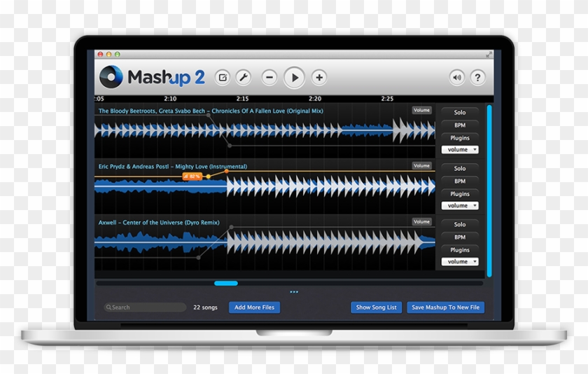 Laptop With Mashup Software - Mashup 2.5 Clipart (#4028854) - PikPng