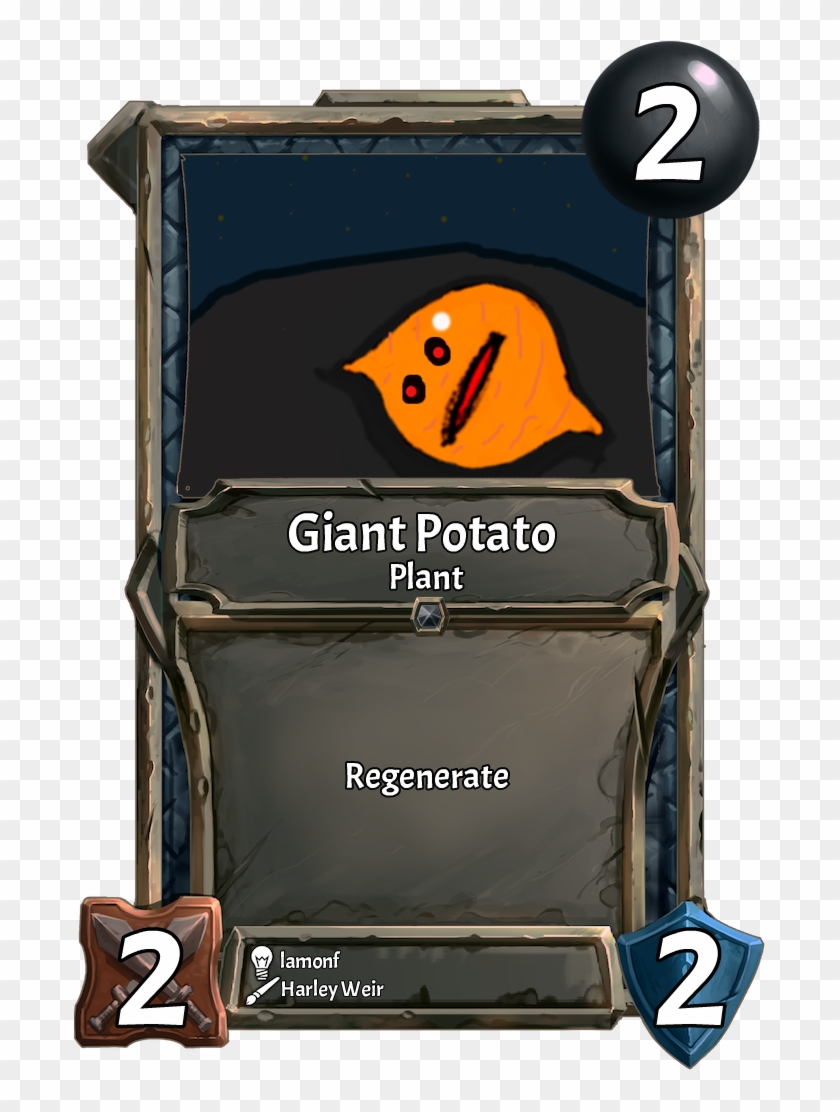 [card] Giant Potato - Card Game Clipart (#4045281) - PikPng