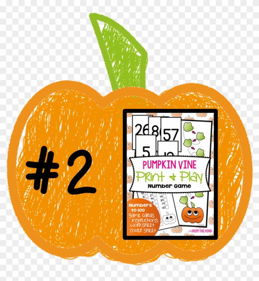 This Pumpkin-themed Math Card Game Is For Numbers To Clipart (#4052363 ...