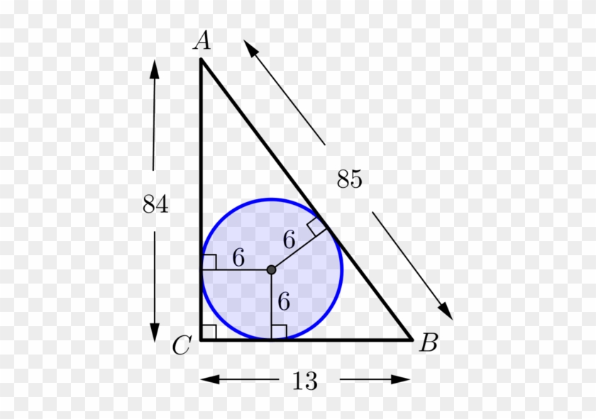 The Circle Is Shown To Have Radius 6 And The Triangle - Triangle ...