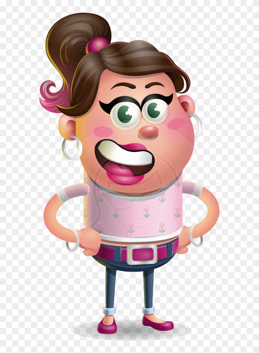 Cute Casual Girl Vector 3d Cartoon Character Aka Molly - Cartoon ...