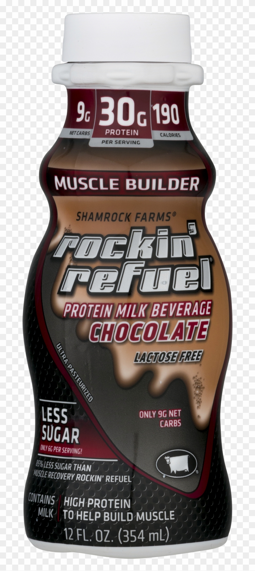 Shamrock Farms Rockin' Refuel Chocolate Protein Milk - Bottle Clipart ...