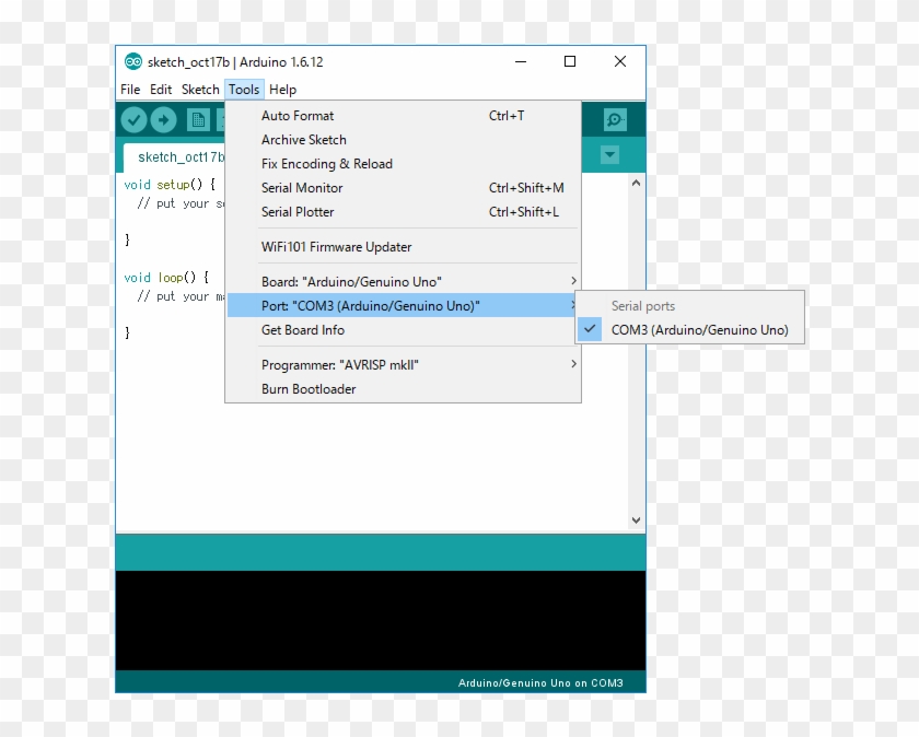 Select Com Port - Arduino Port Com6 Clipart (#4123726) - PikPng