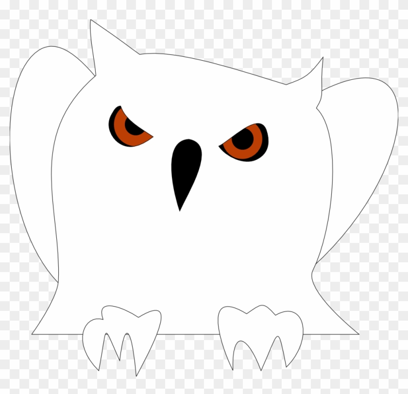 Disappointed Owl Black White Line Animal Animal 999px - Cartoon Clipart ...