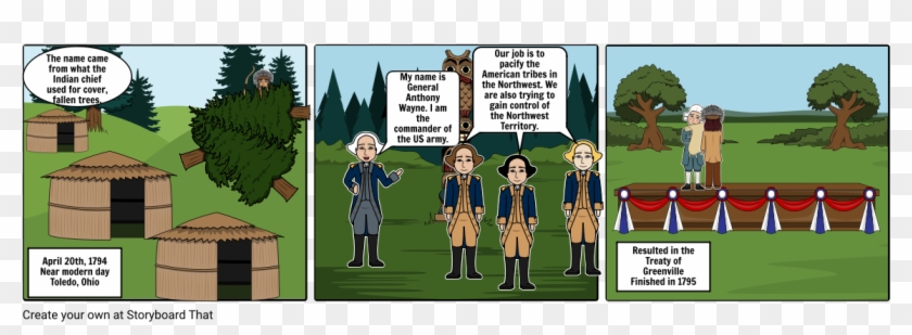 Battle Of The Fallen Timbers - Cartoon Clipart (#4171118) - PikPng