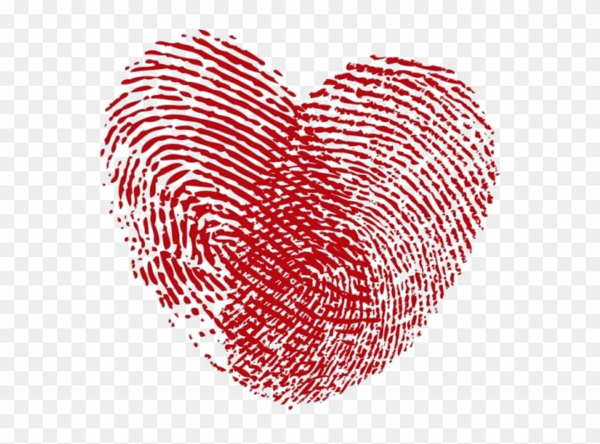 Amprenta Deget Inima - Hartje Van Vingerafdrukken Clipart (#4171645 ...