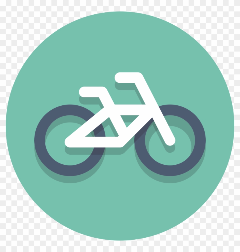 Circle Icons Bike - Bike In Circle Icon Clipart (#4183221) - PikPng