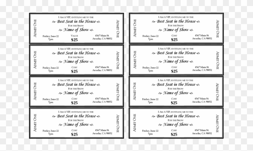 Zolmovies Broadway Show Ticket Template