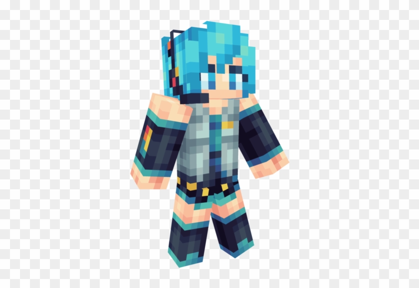 Image - Hatsune Miku En Minecraft Clipart (#422286) - PikPng