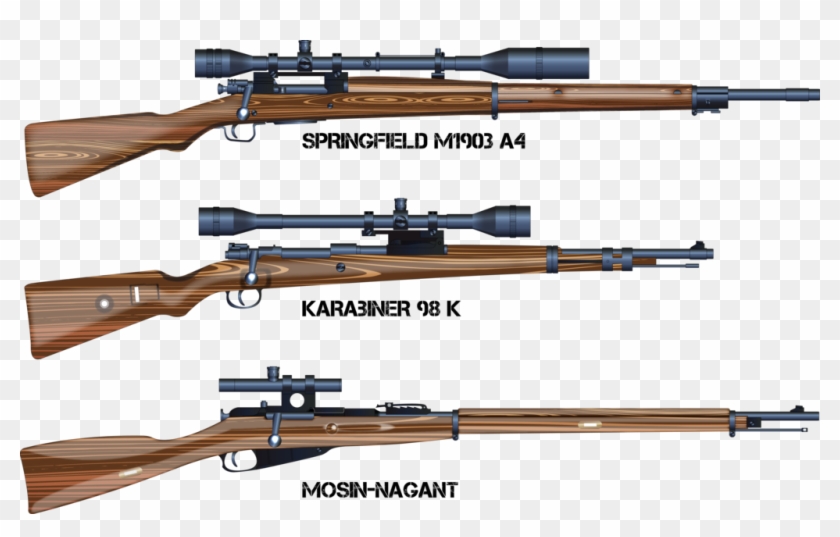 Vector Free Sniper Rifles Of World War Ii - Ww2 Guns Sniper Clipart ...