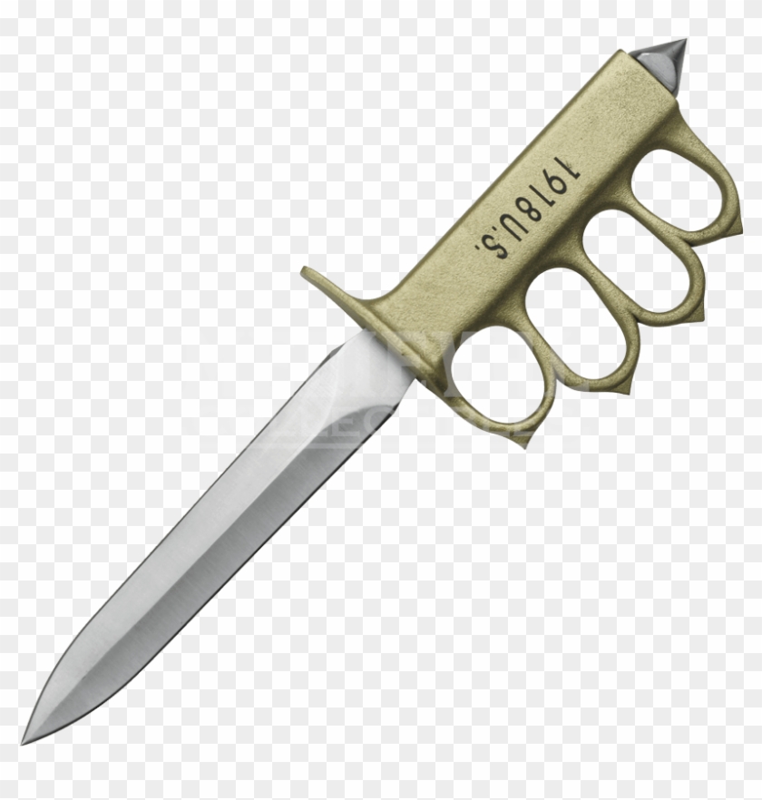 Knife With Brass Knuckles - Knife With Knuckle Guard Boardwalk Clipart ...