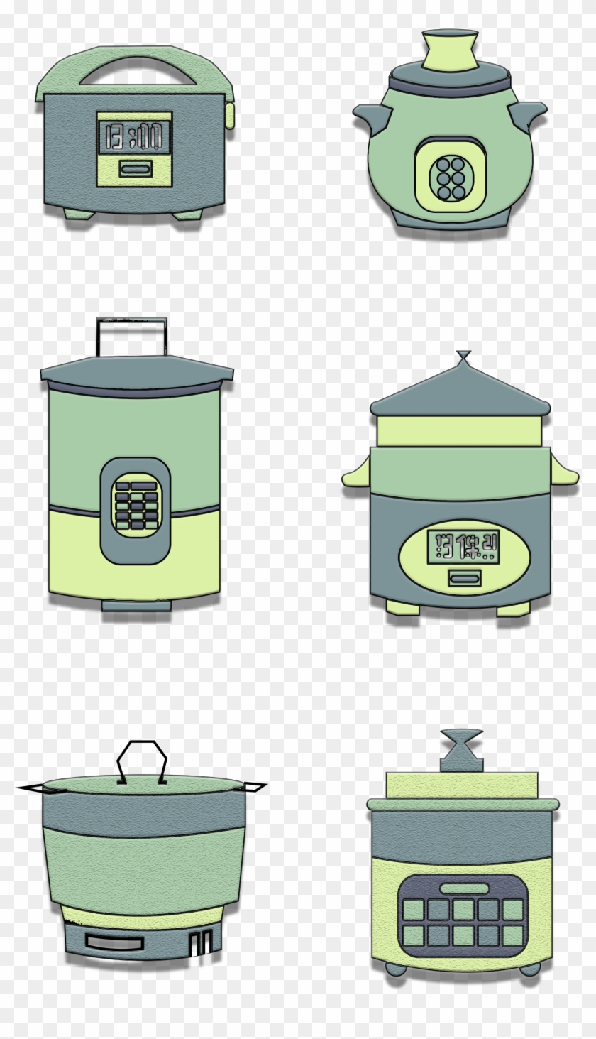 Cartoon Cute Simple Rice Cooker Png And Psd - Illustration Clipart ...