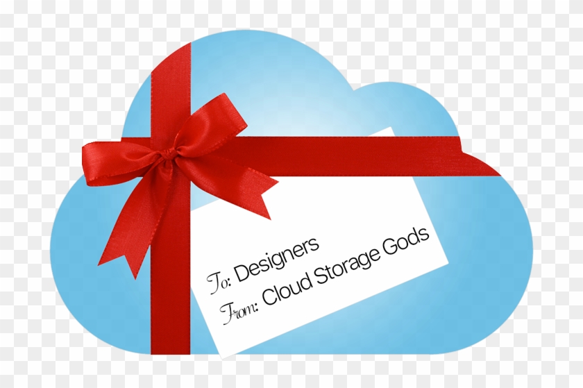 A Gift To Designers From The Cloud Storage Gods - Cloud Present Clipart ...