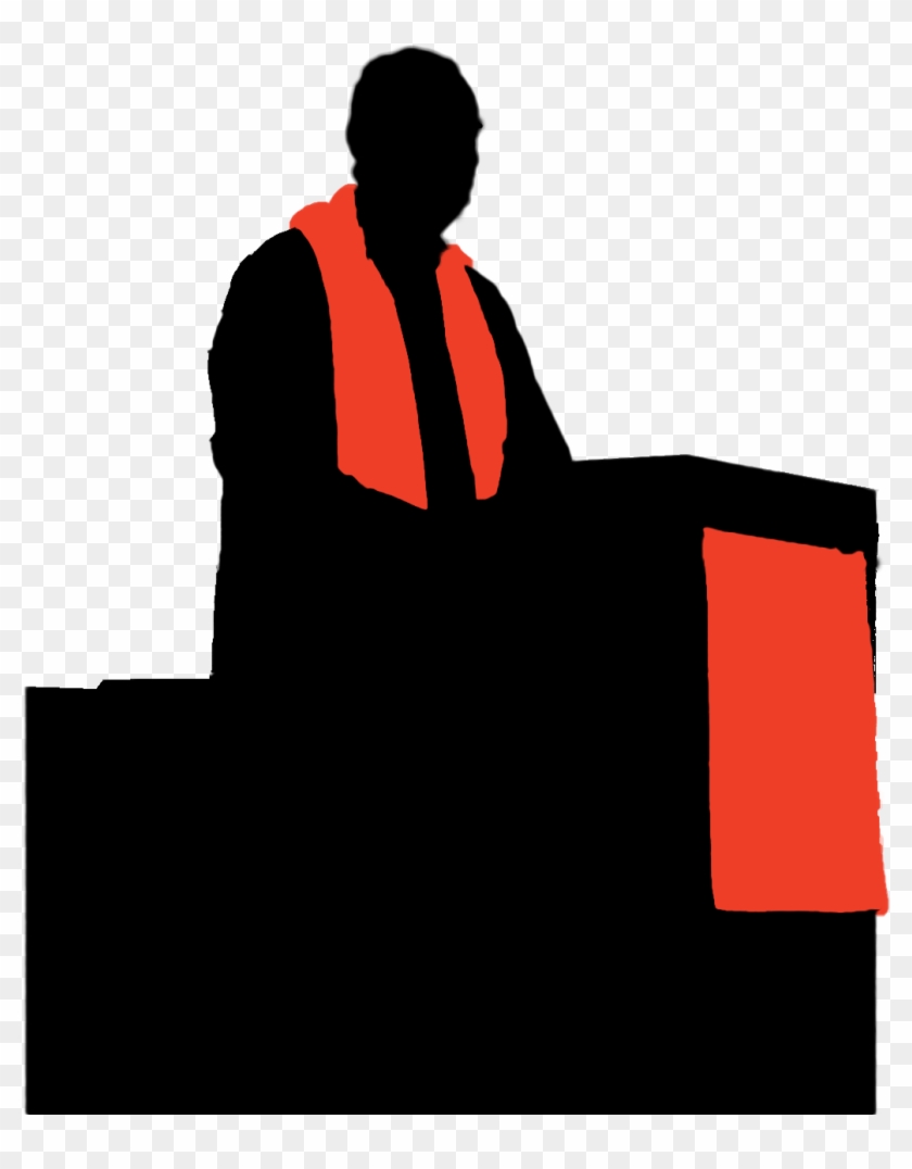 Preacher Silhouette Clipart Collection - Protestant Pastor Silhouette ...