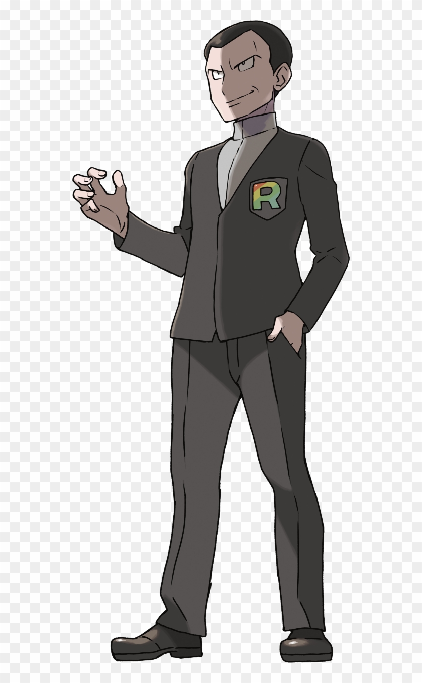 Boss , - Giovanni Team Rainbow Rocket Clipart (#4301324) - PikPng