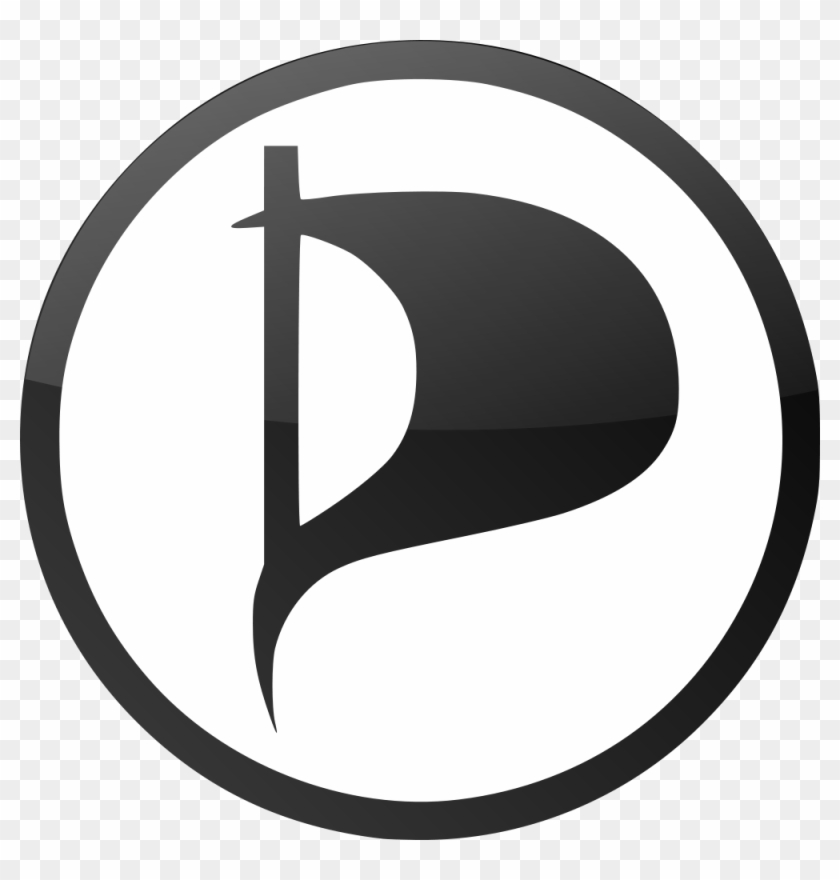 Pirate Party - Pirate Party Logo Svg Clipart (#4347162) - PikPng