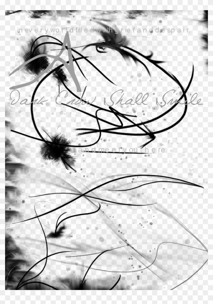 The Dark Crow Smiles - Drawing Clipart (#4371750) - PikPng