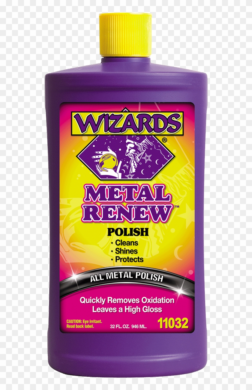 Wizards Metal Renew Metal Polish, 32 Oz - Bottle Clipart (#4375535 ...