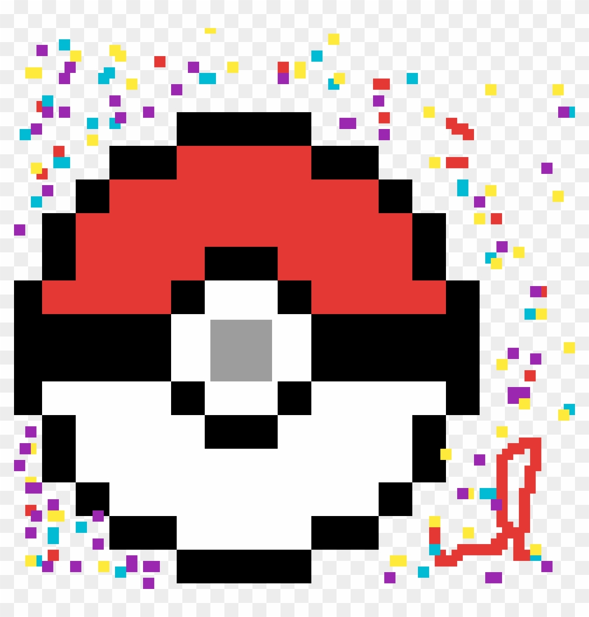 I Choose You By The-spoderman - Pokemon Pixel Ball Clipart (#4377996 ...