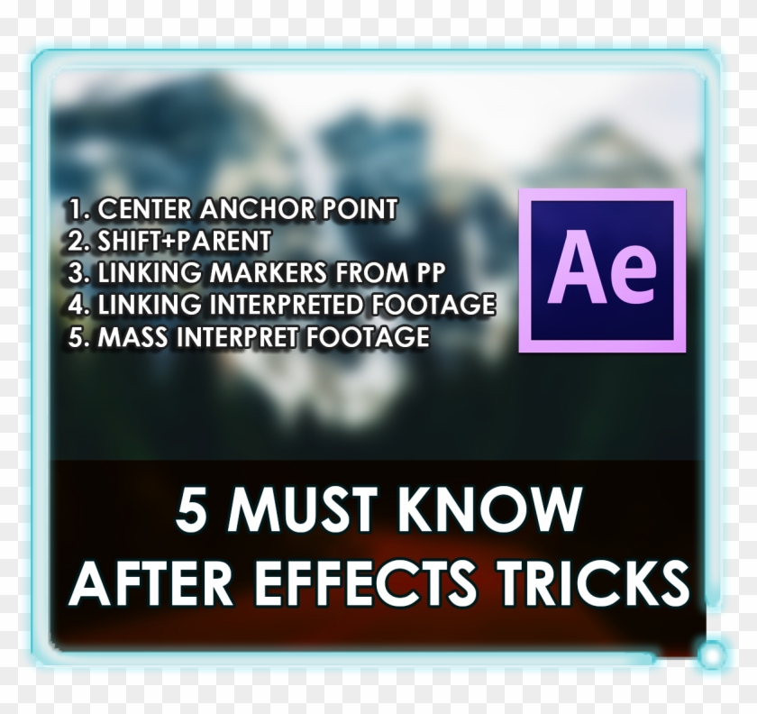 After Effects Tips And Tricks Part - Adobe After Effects Clipart ...
