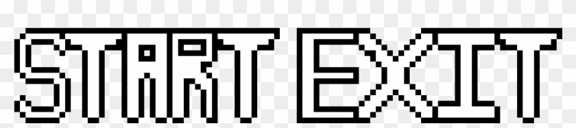 Start/exit - Line Art Clipart (#4396393) - PikPng