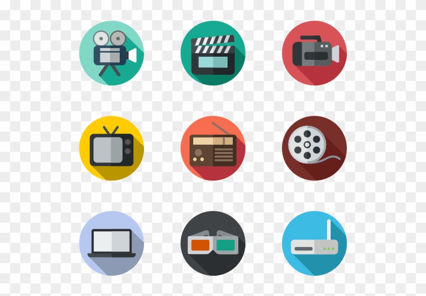 Download Rounded Multimedia - Business Flat Icons Png Clipart Png ...