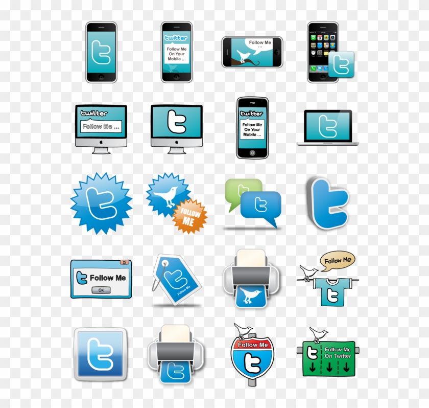 Twitter Icon Pack By Webdesigner Depot - Twitter Icons Clipart ...