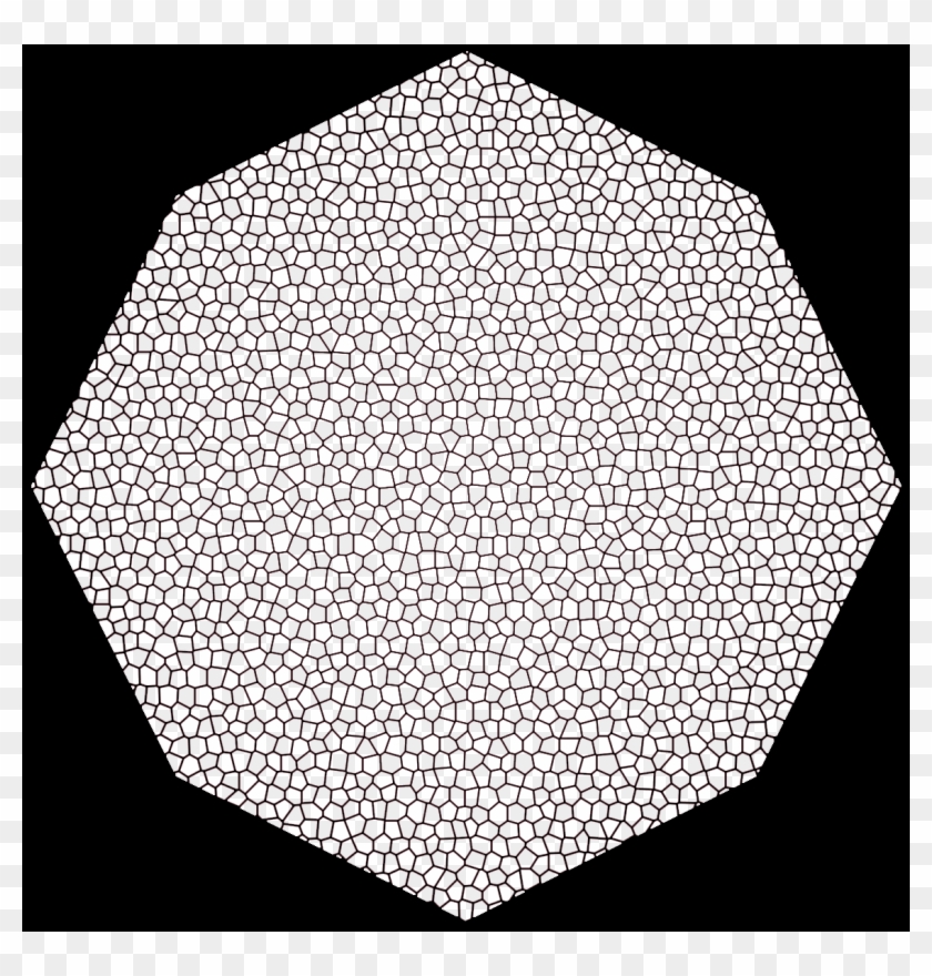 White Hex With White Grout Clipart (#4430830) - PikPng