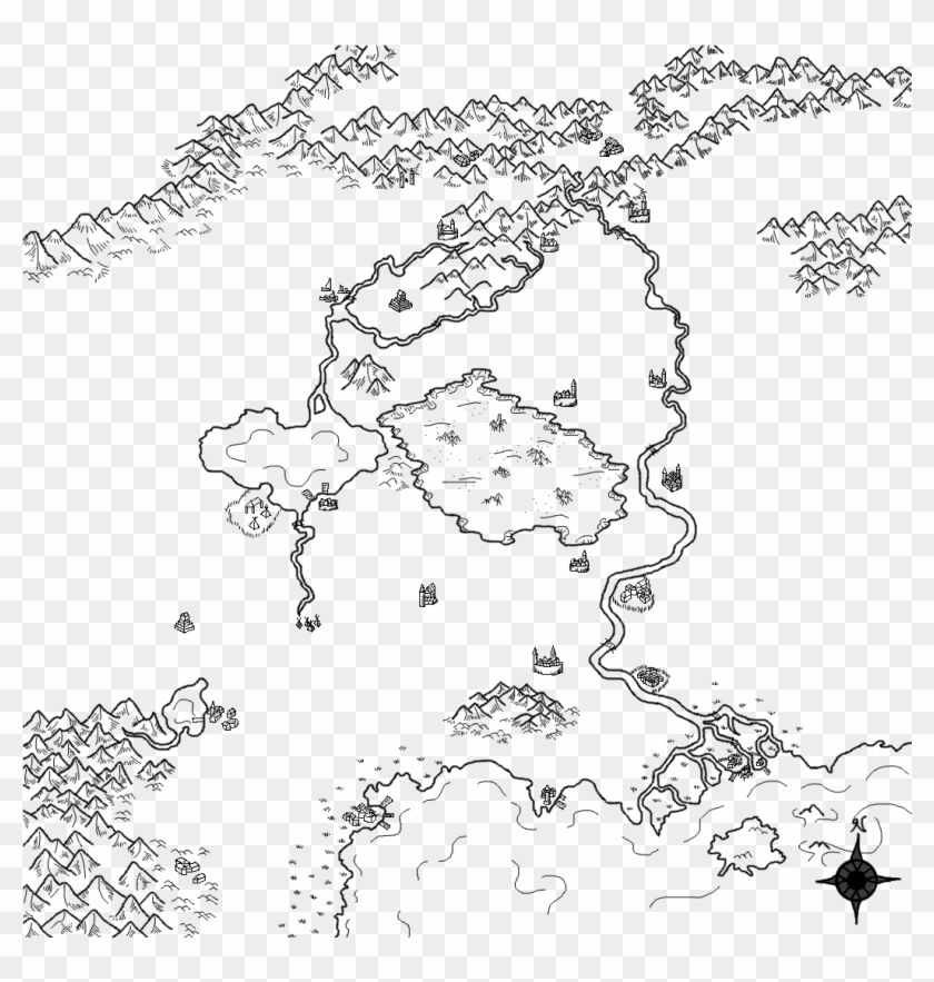 Post - Map Clipart (#4431594) - PikPng