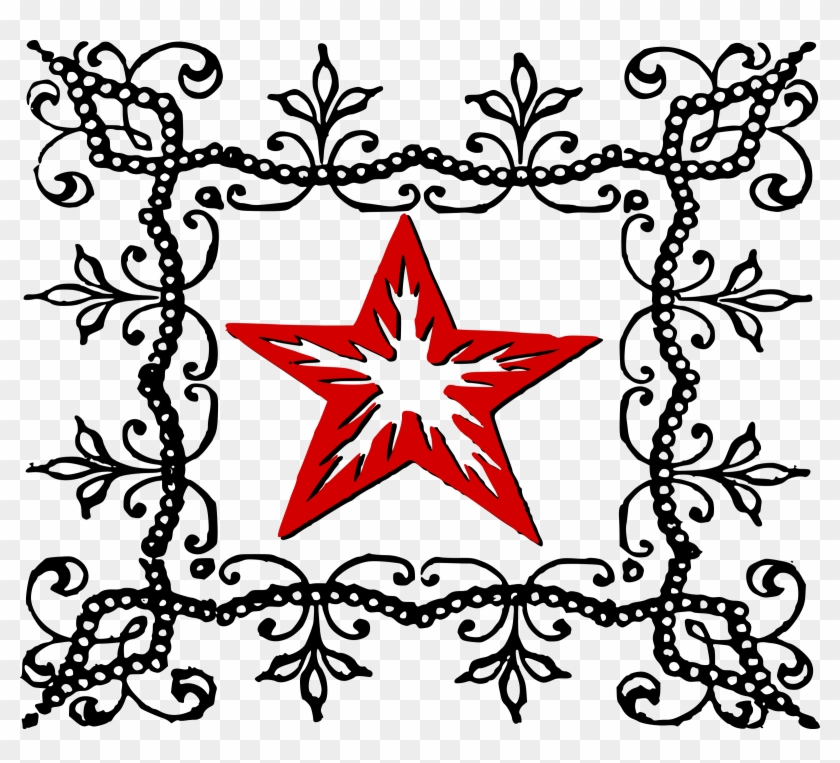 This Free Icons Png Design Of Decorative Red Star Clipart (#454748 ...