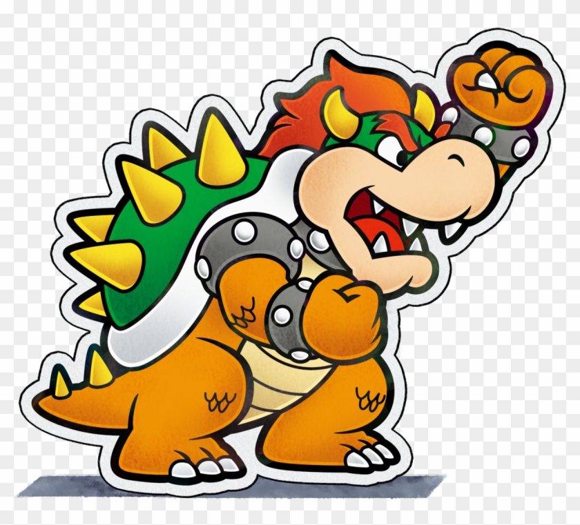 Super Mario Wiki Β - Paper Bowser Paper Jam Clipart (#455035) - PikPng
