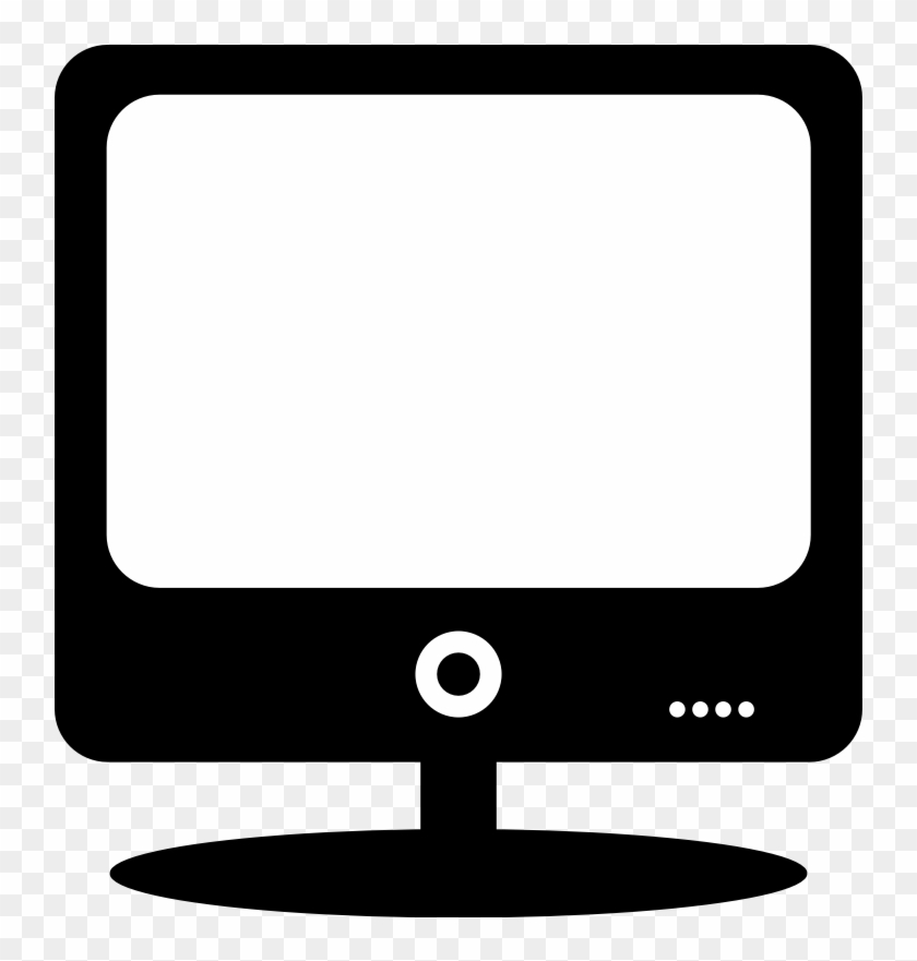 Clipart - Computer Monitor - Computer Clip Art Black - Png Download ...